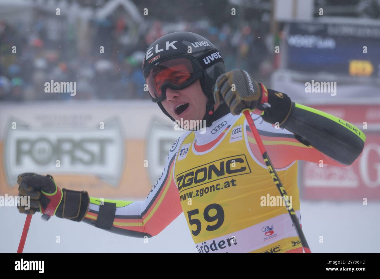 Luis Vogt of Team Germany competes during the Audi FIS Alpine Ski World ...