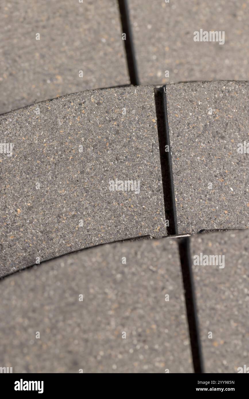 composite brake pads for car brake system closeup, car brake system ...