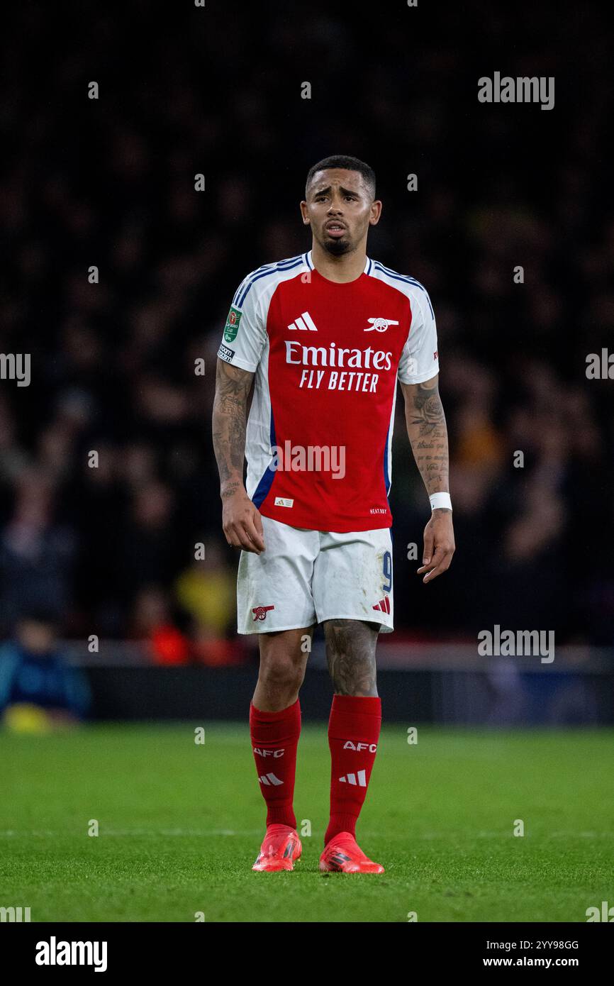 LONDON, ENGLAND - DECEMBER 18: Gabriel Jesus of Arsenal FC during the ...