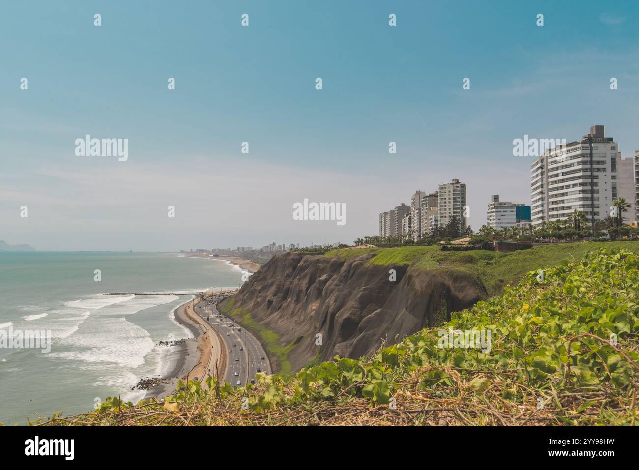 Timelapse coast miraflores district lima hi-res stock photography and images - Alamy