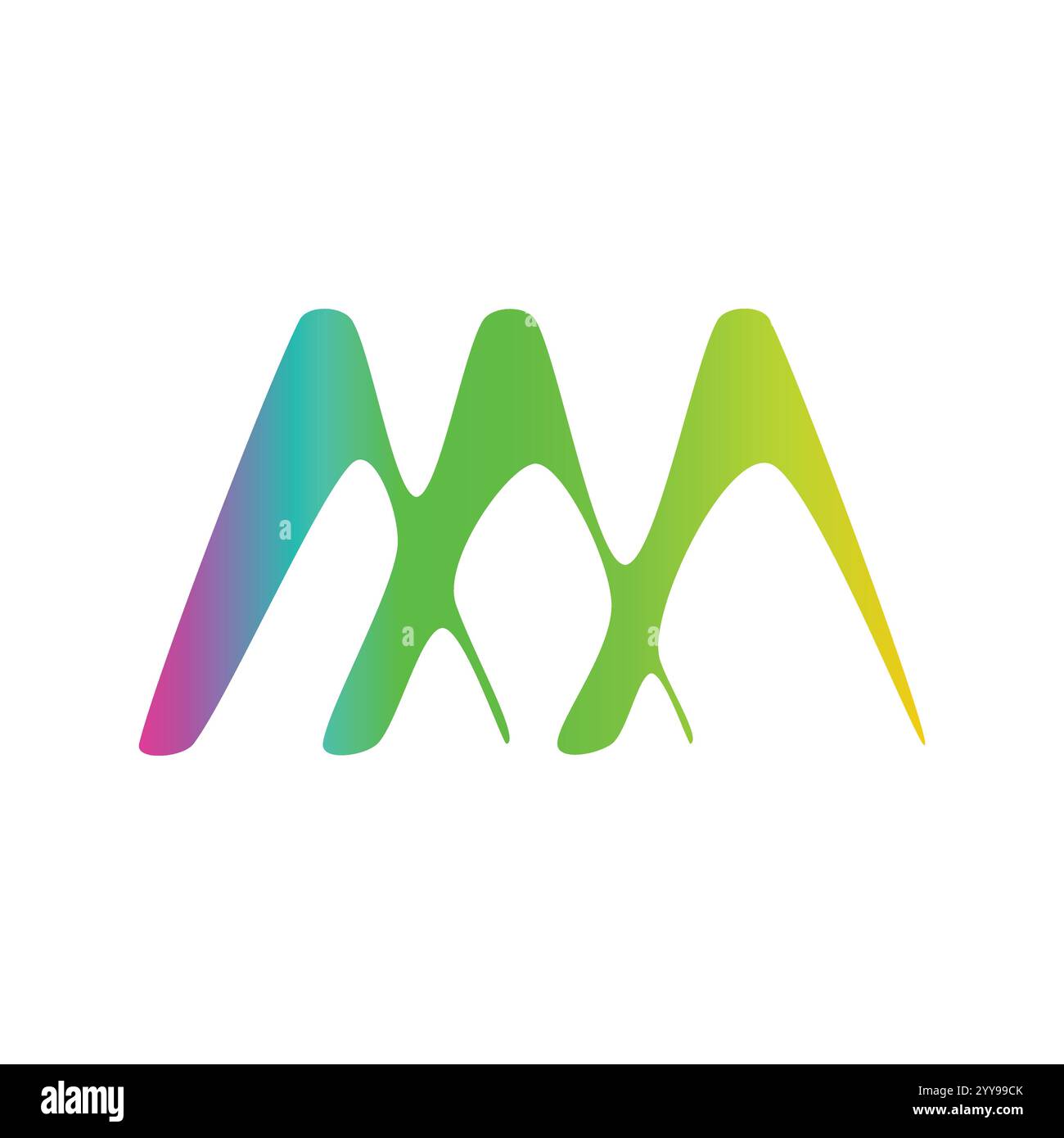 Double m icon vector vectors hi-res stock photography and images - Alamy
