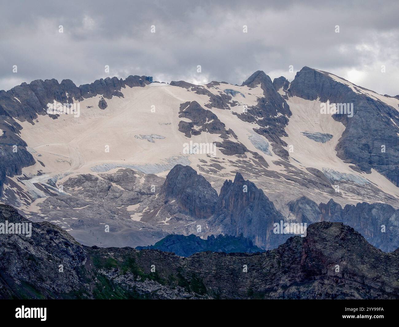 marmolada glacier on dolomites panorama Italy Stock Photo - Alamy