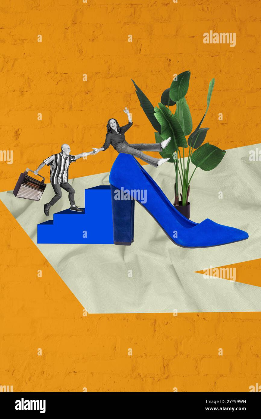 Trend artwork sketch design montage 3D collage of blak friday sale ...