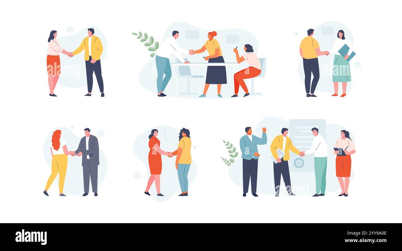 Conclusion of contracts Stock Vector Images - Alamy