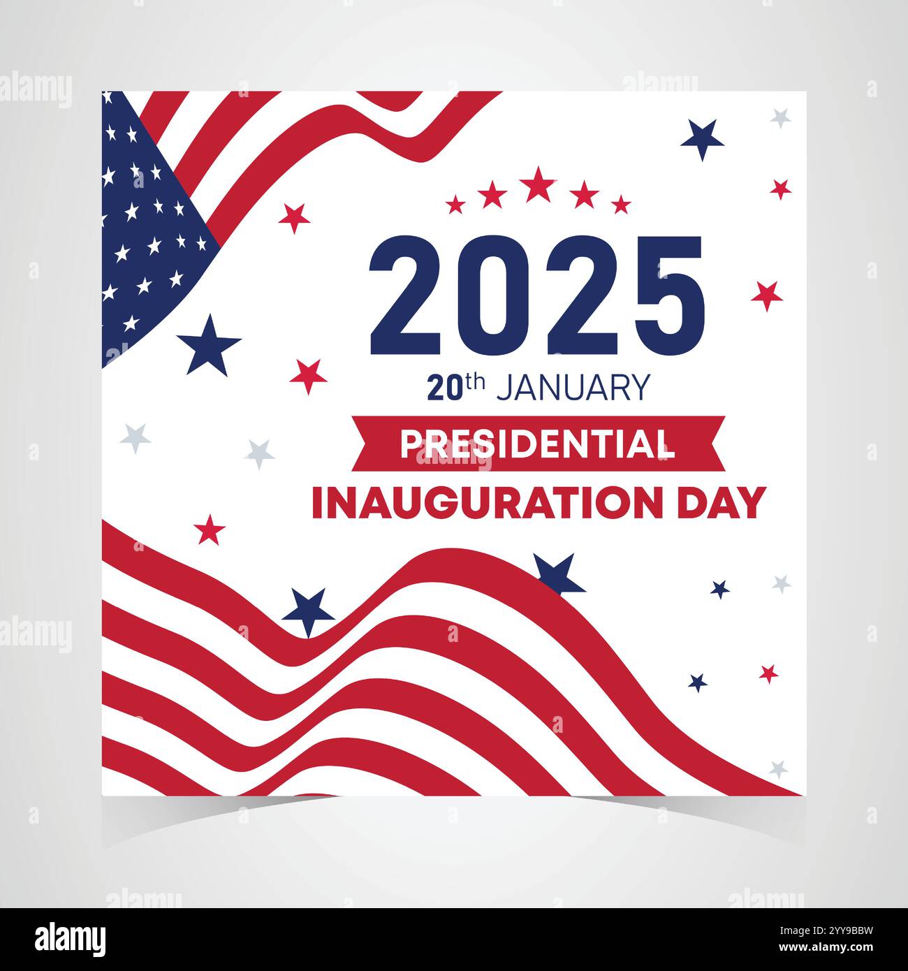 Presidential Inauguration Day Web Banner. Inauguration January 20 with ...