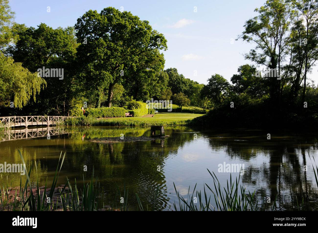 View over Pond on 18th Hole towards 12th Green, West Course, Sundridge ...