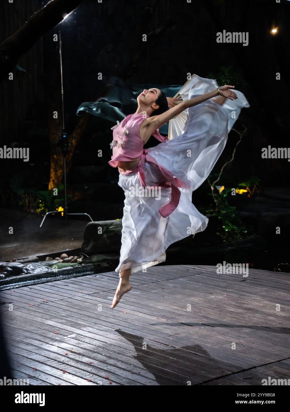 mesmerizing dance performed by a profesional Vietnamese dancer Stock ...