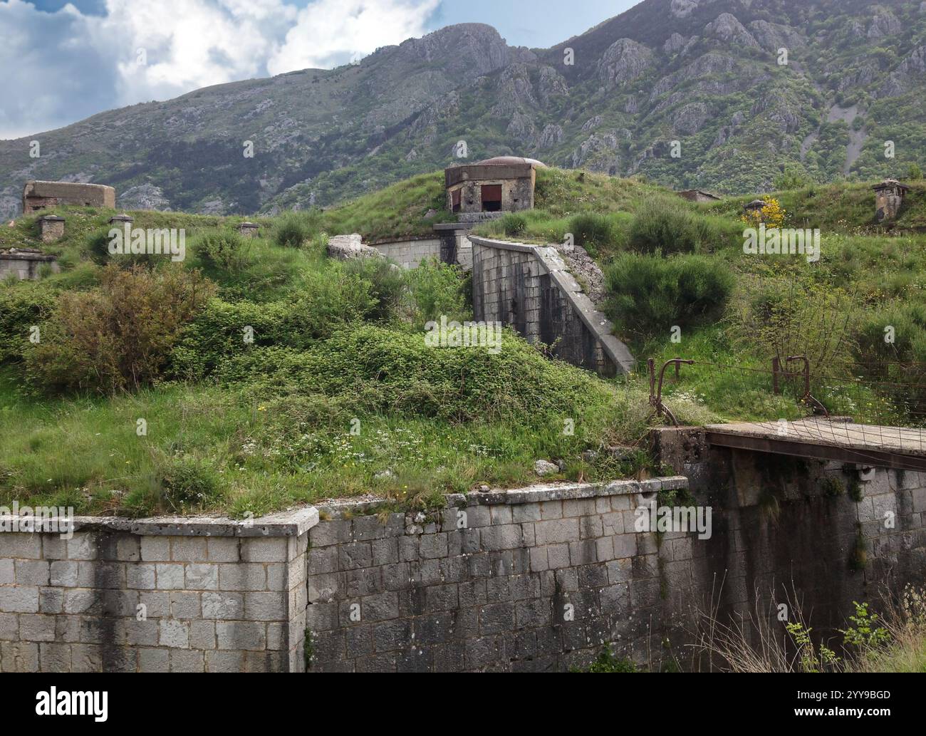 Ruins of 19th century Austro-Hungarian Empire Fort of Fortress Gorazda ...