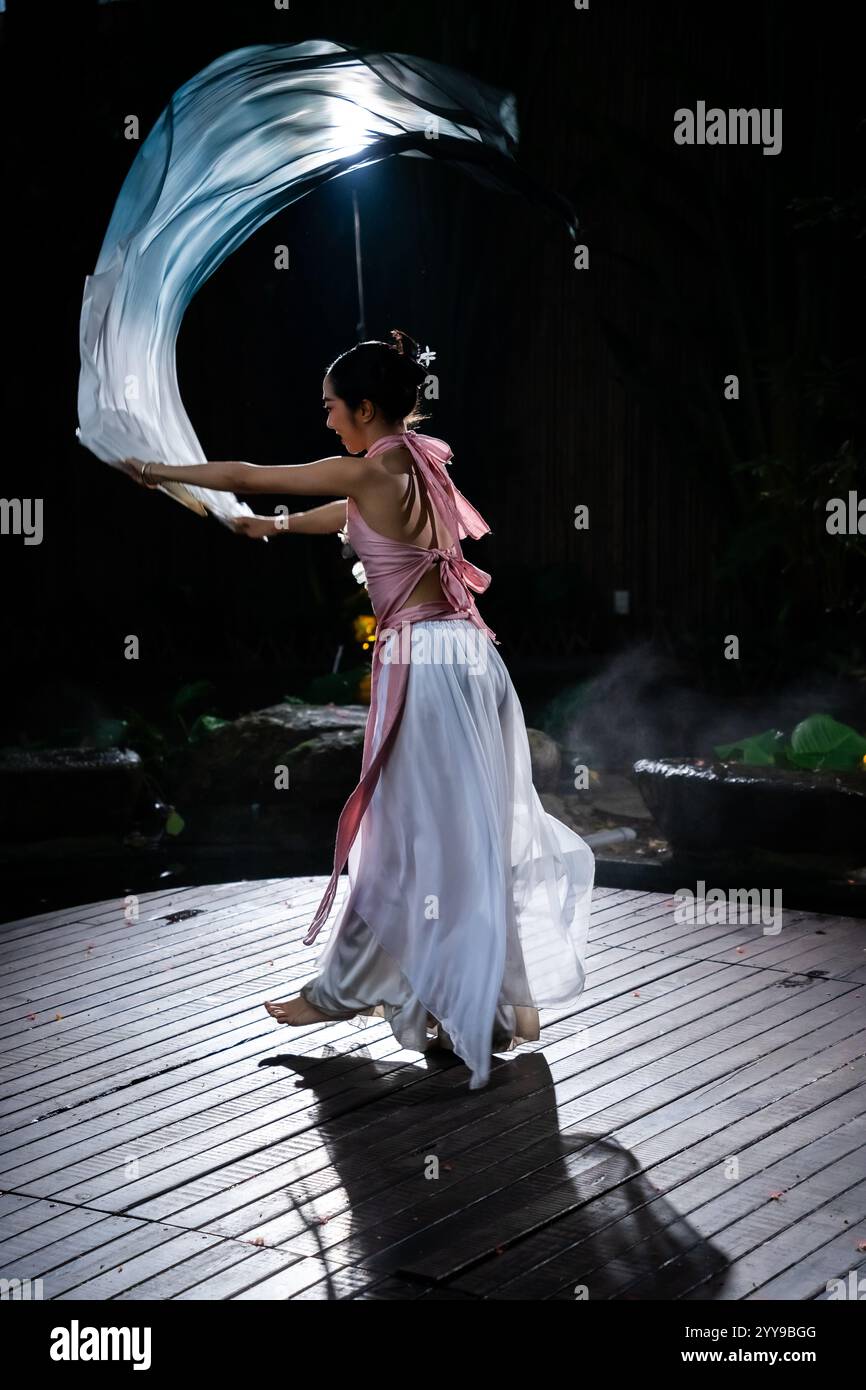 mesmerizing dance performed by a profesional Vietnamese dancer Stock ...
