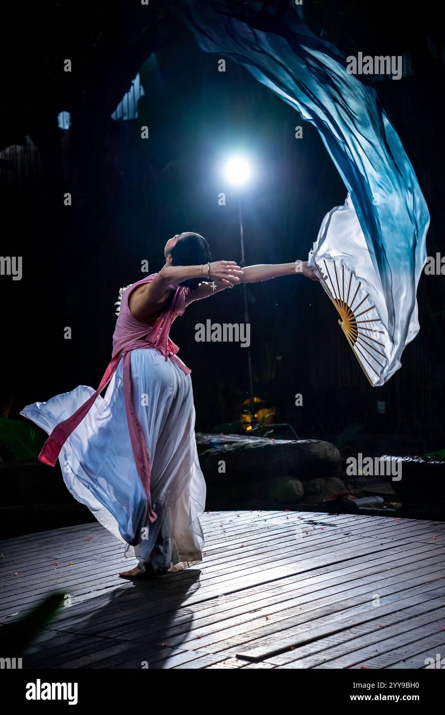 mesmerizing dance performed by a profesional Vietnamese dancer Stock ...