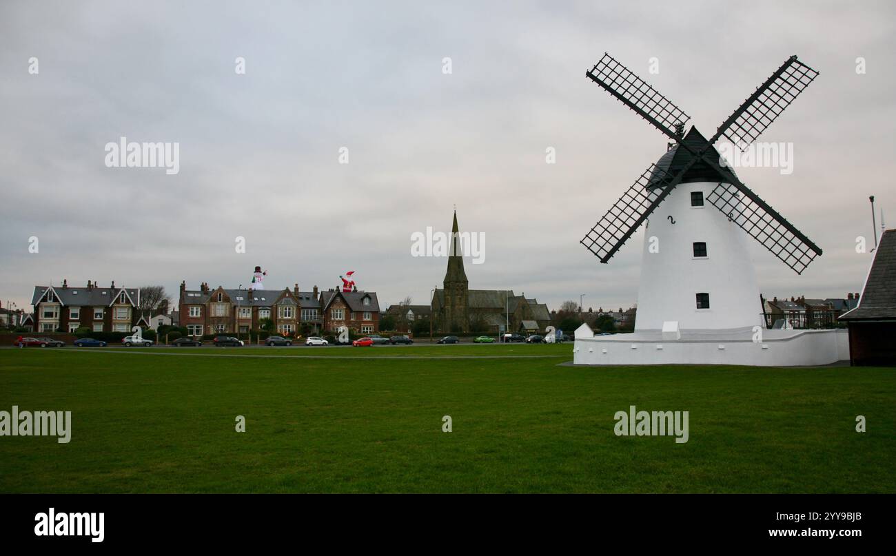 A view of Lytham Green at Christmas, in December, 2024 Stock Photo - Alamy
