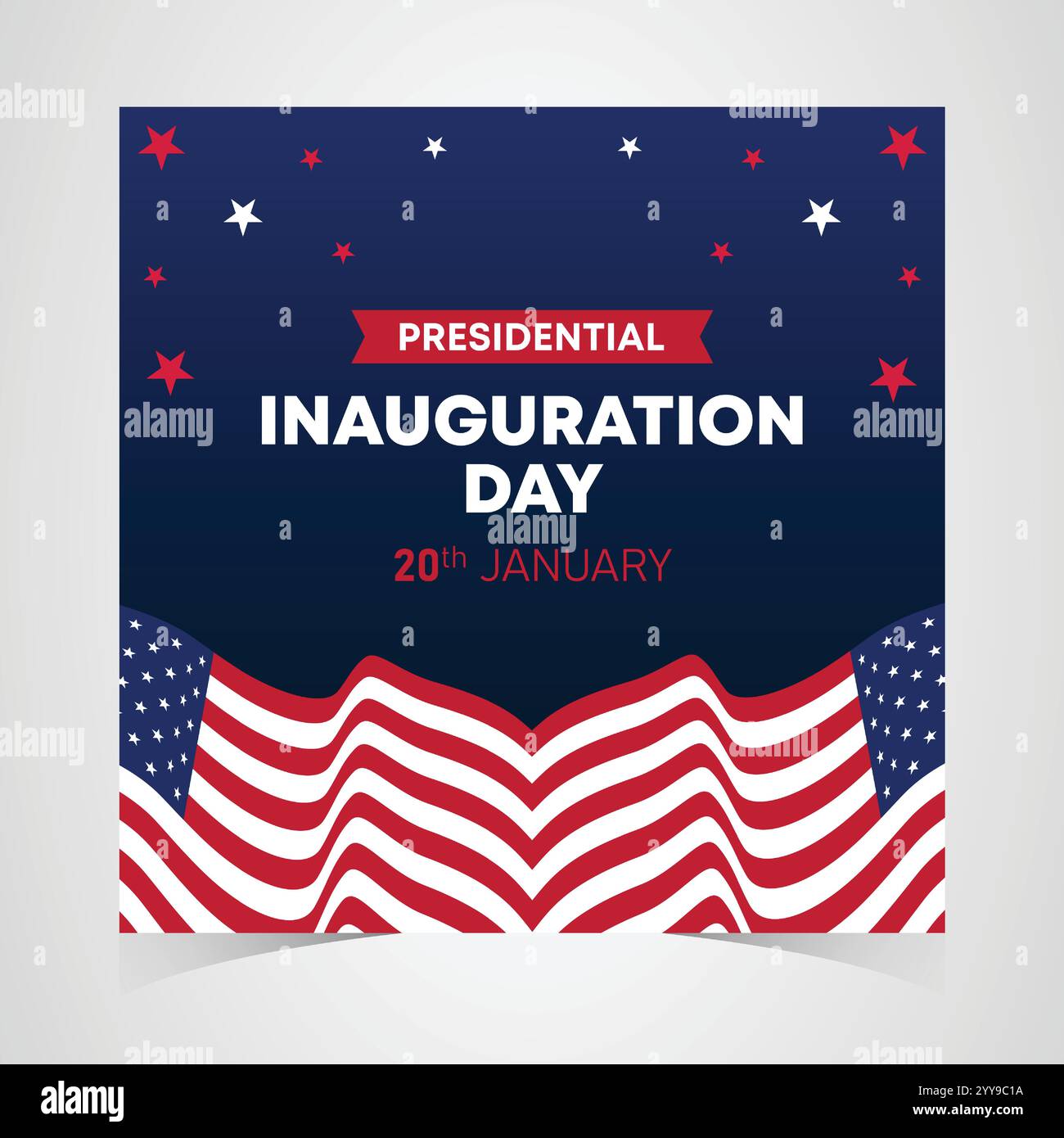Presidential Inauguration Day Web Banner. Inauguration January 20 with ...