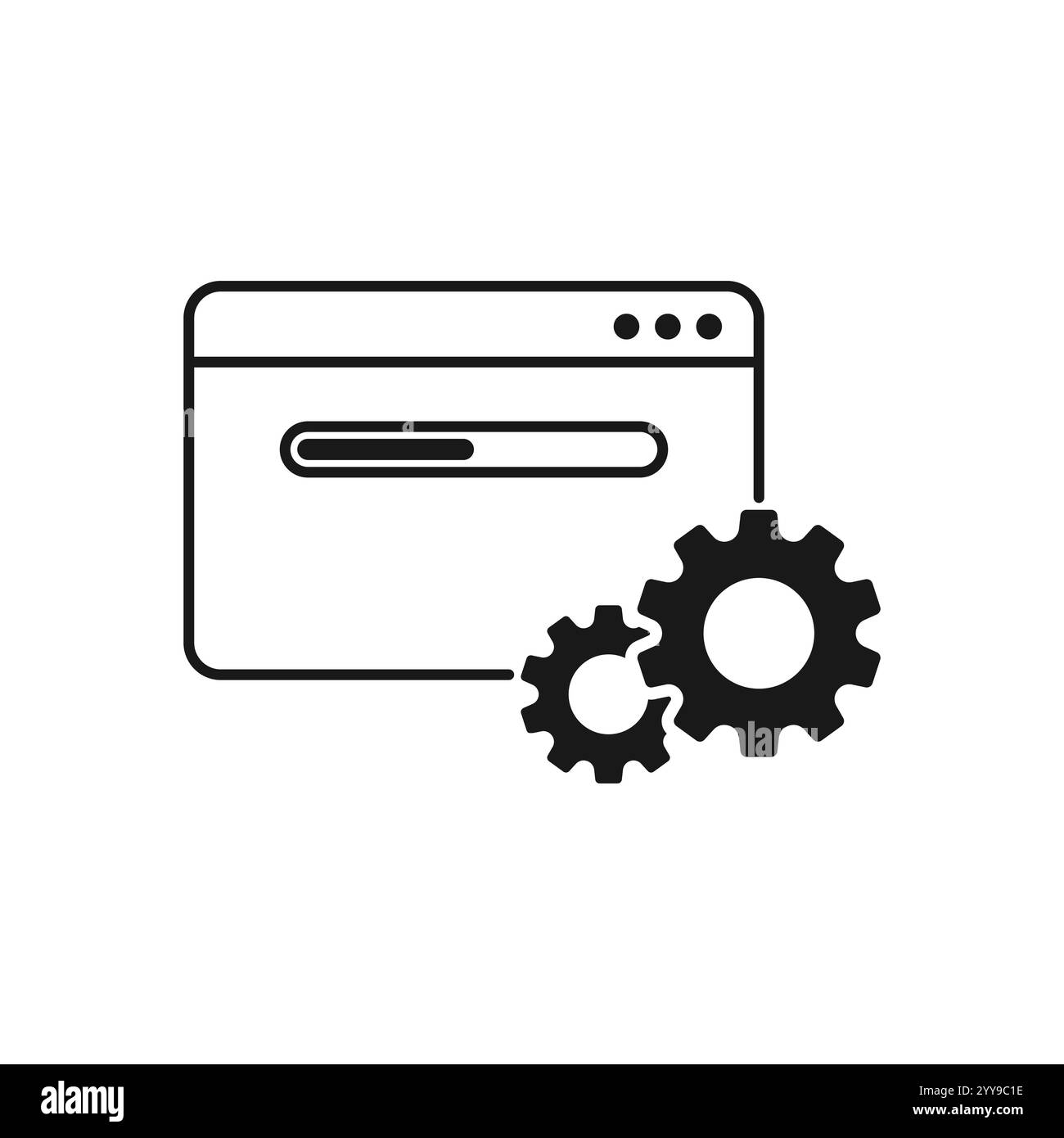 Software Icon Configure Or Update Website Seo Optimization Maintenance Or Develop System