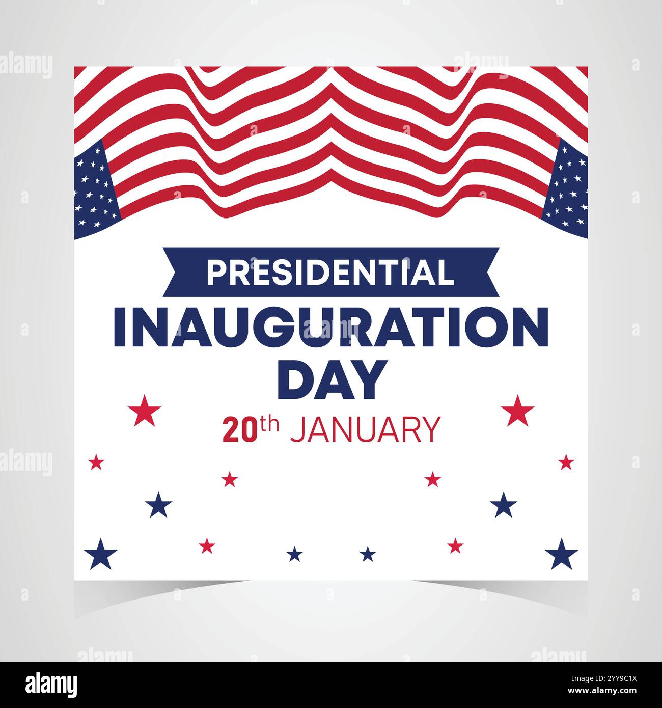 Presidential Inauguration Day Web Banner. Inauguration January 20 with ...