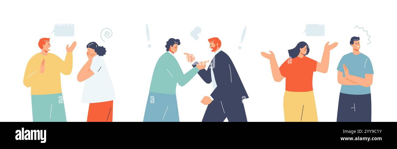 Disagreeing employee Stock Vector Images - Alamy