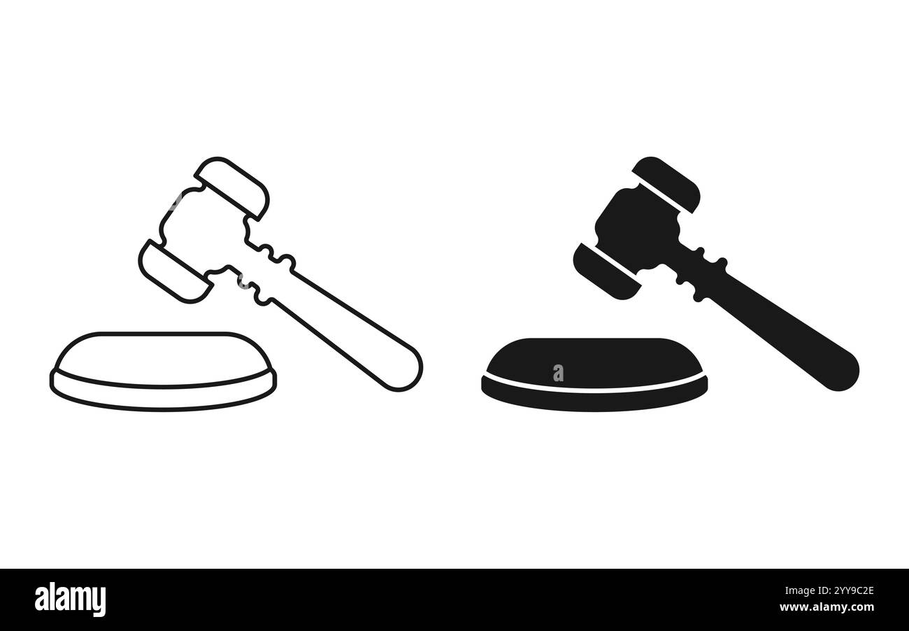 Gavel icon set. judge gavel icon vector. law icon vector. auction ... Gavel icon set. judge gavel icon vector. law icon vector. auction ...