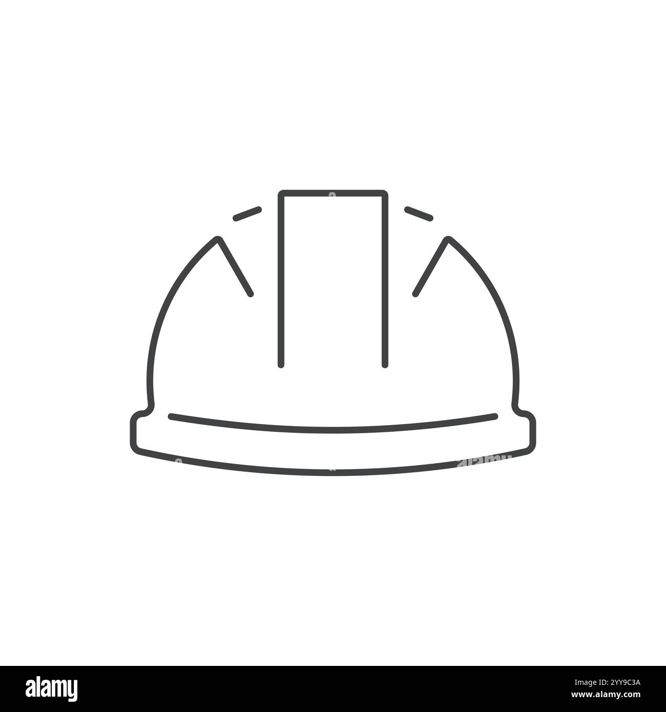 Helmet icon. Builder safety helmet vector icon isolated on white ...