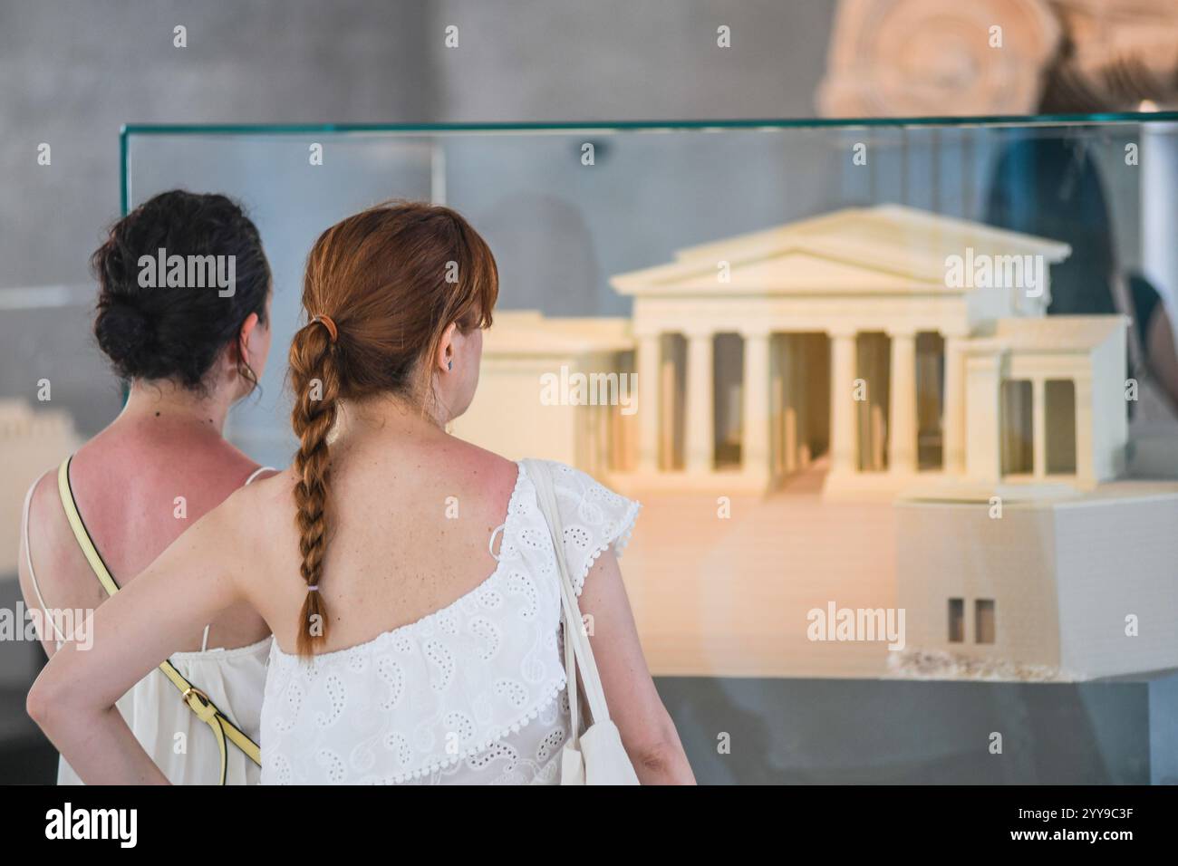 Acropolis Museum: Parthenon scale model. Athens. Greece Stock Photo - Alamy