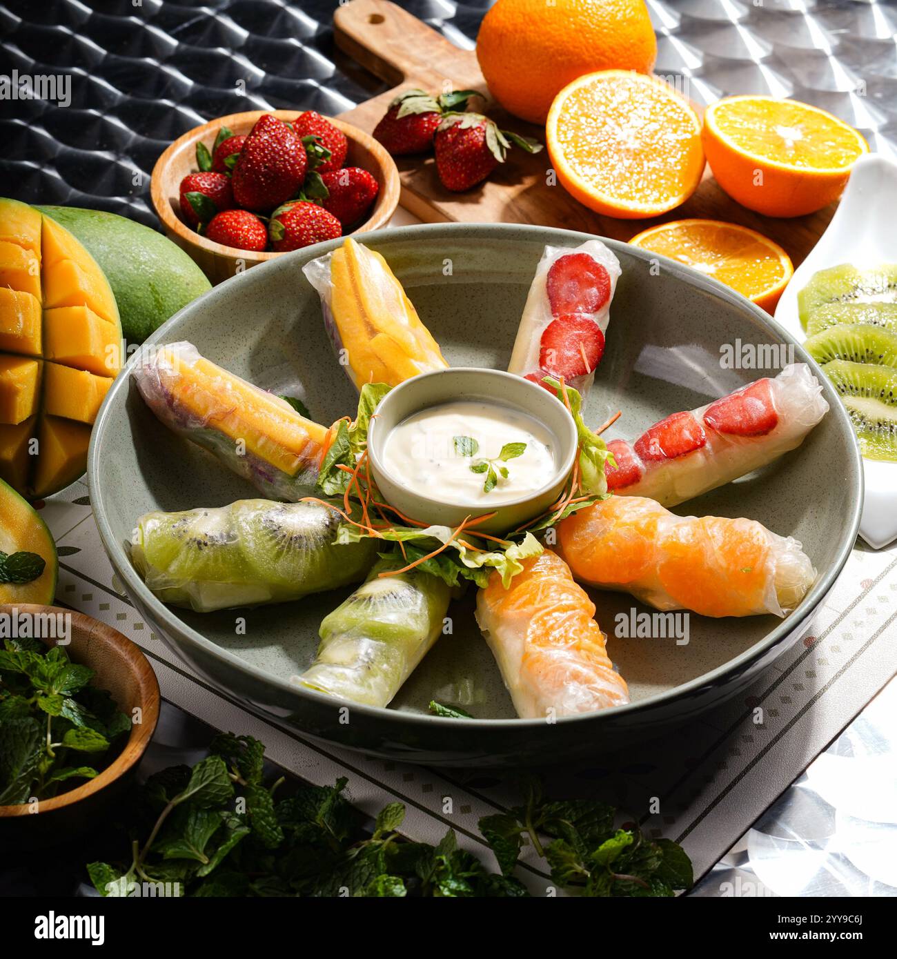 "🍓🥭 A burst of tropical freshness in every bite! These fruit spring ...