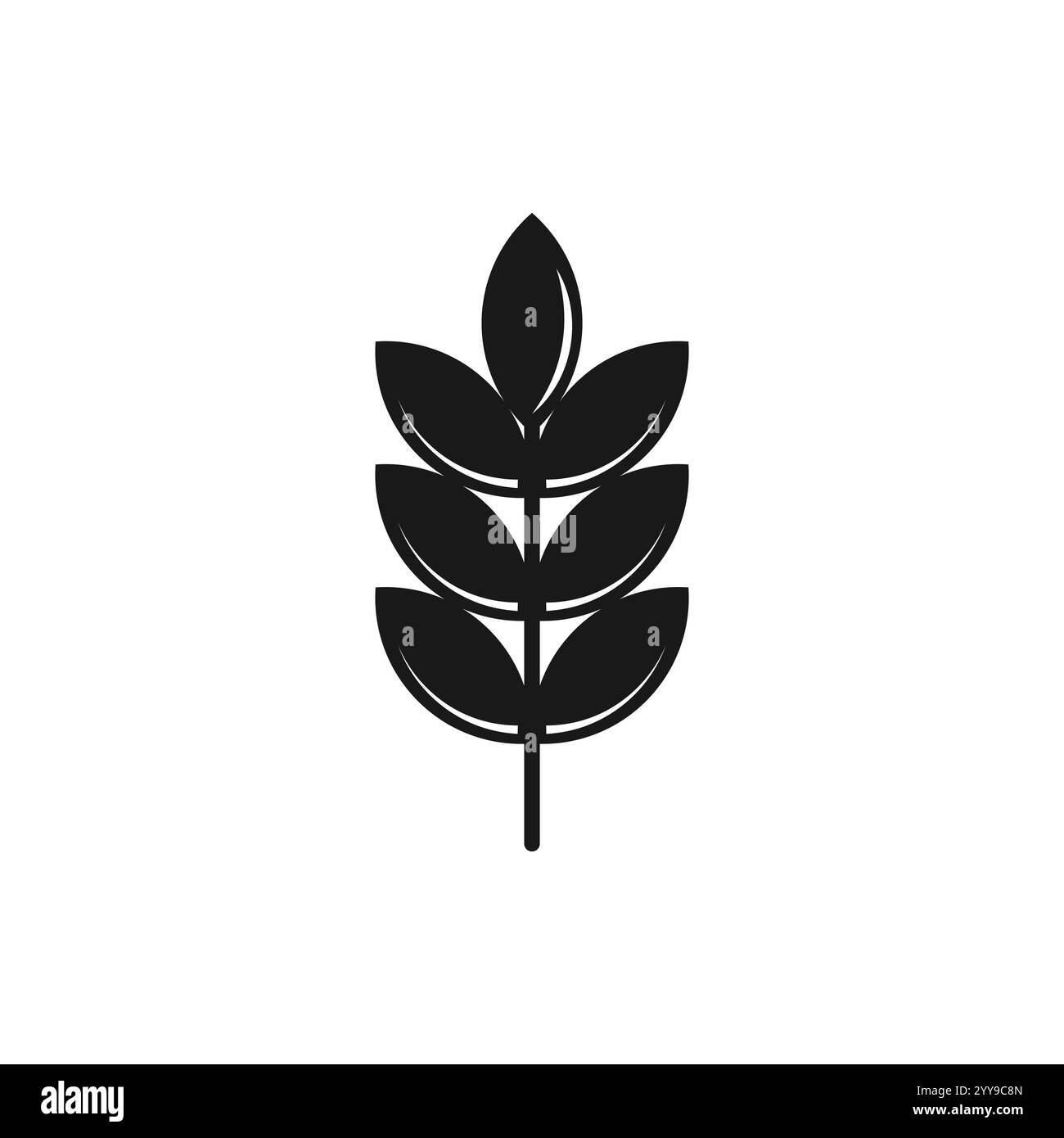 wheat grain icon vector logo design Stock Vector Image & Art - Alamy