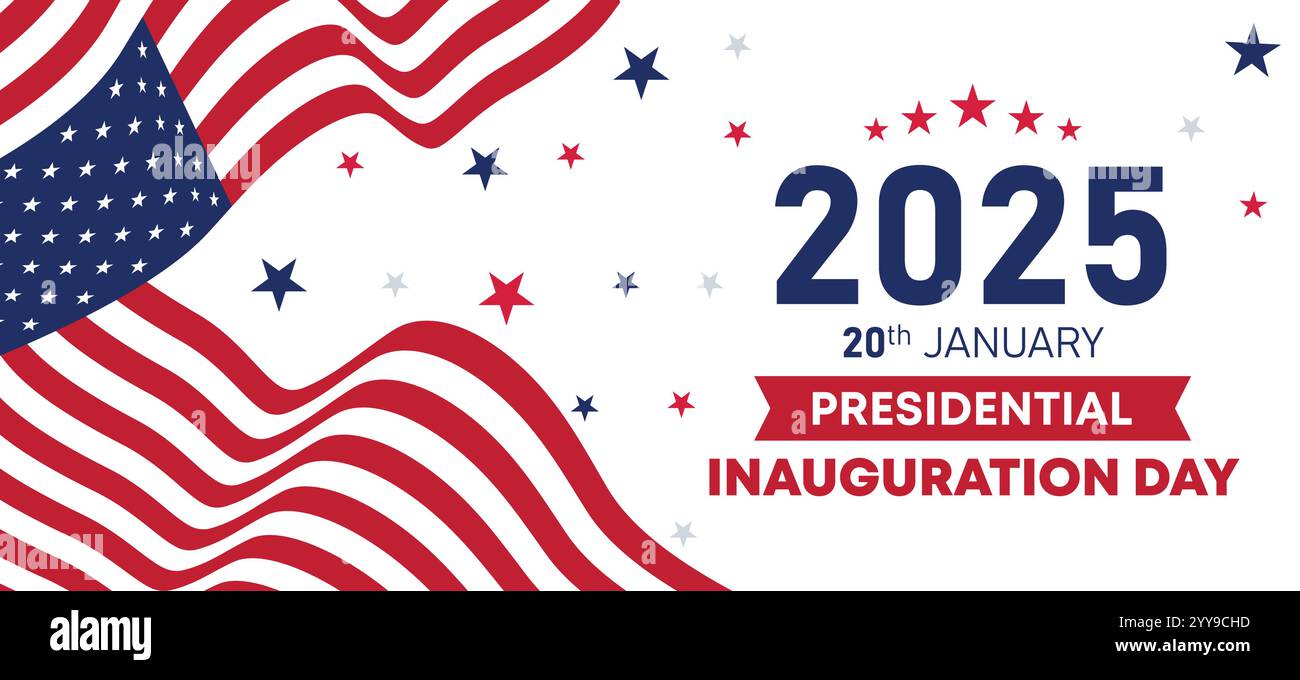 Presidential Inauguration Day Web Banner. Inauguration January 20 with ...