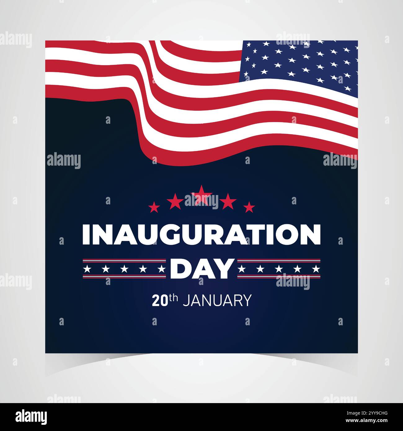 Presidential Inauguration Day Web Banner. Inauguration January 20 with ...