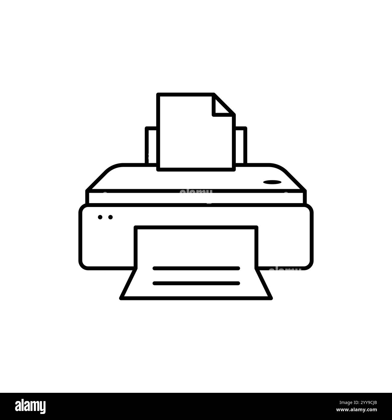 Printer line Icon Vector Design Template Stock Vector Image & Art - Alamy