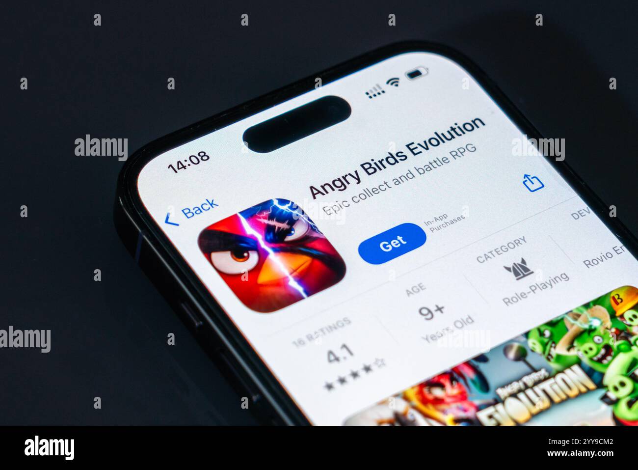 New York, USA - December 20, 2024: Angry Birds Evolution game app ...