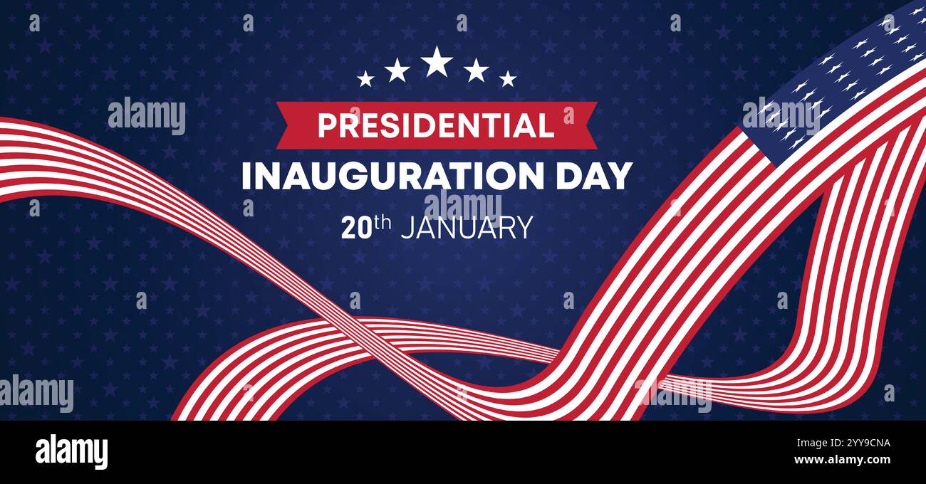 Presidential Inauguration Day Web Banner. Inauguration January 20 with ...