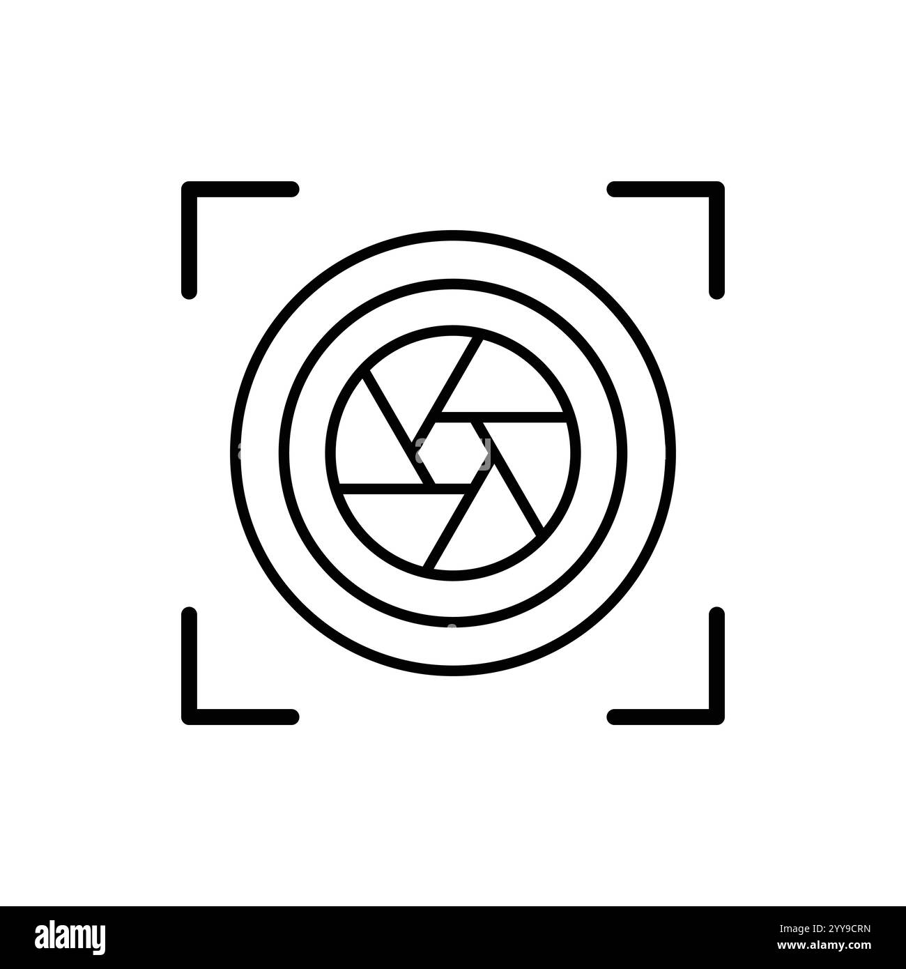 Camera icon in thin Black and White Stock Photos & Images - Alamy