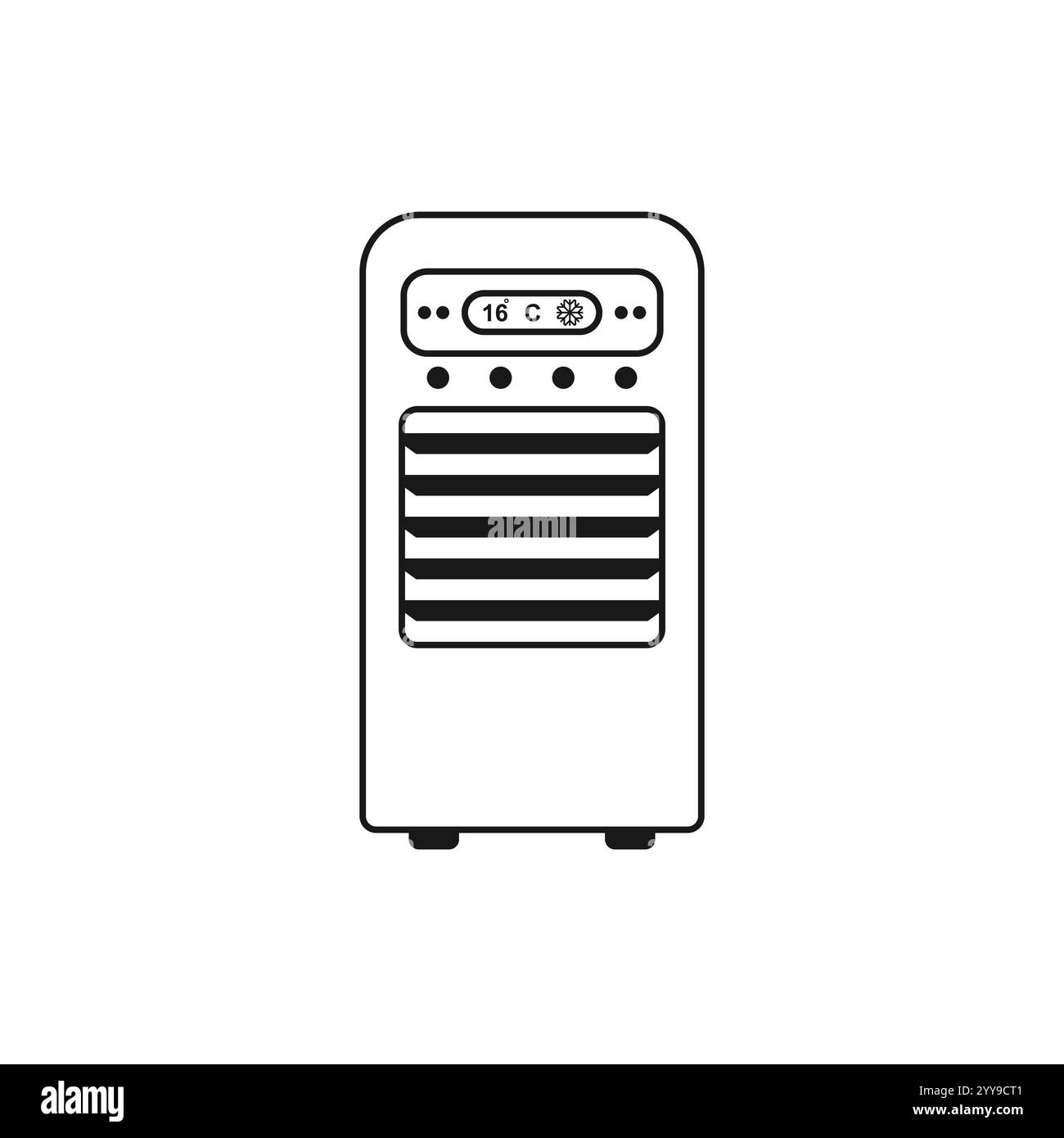 Electric fan icon vector Black and White Stock Photos & Images - Alamy