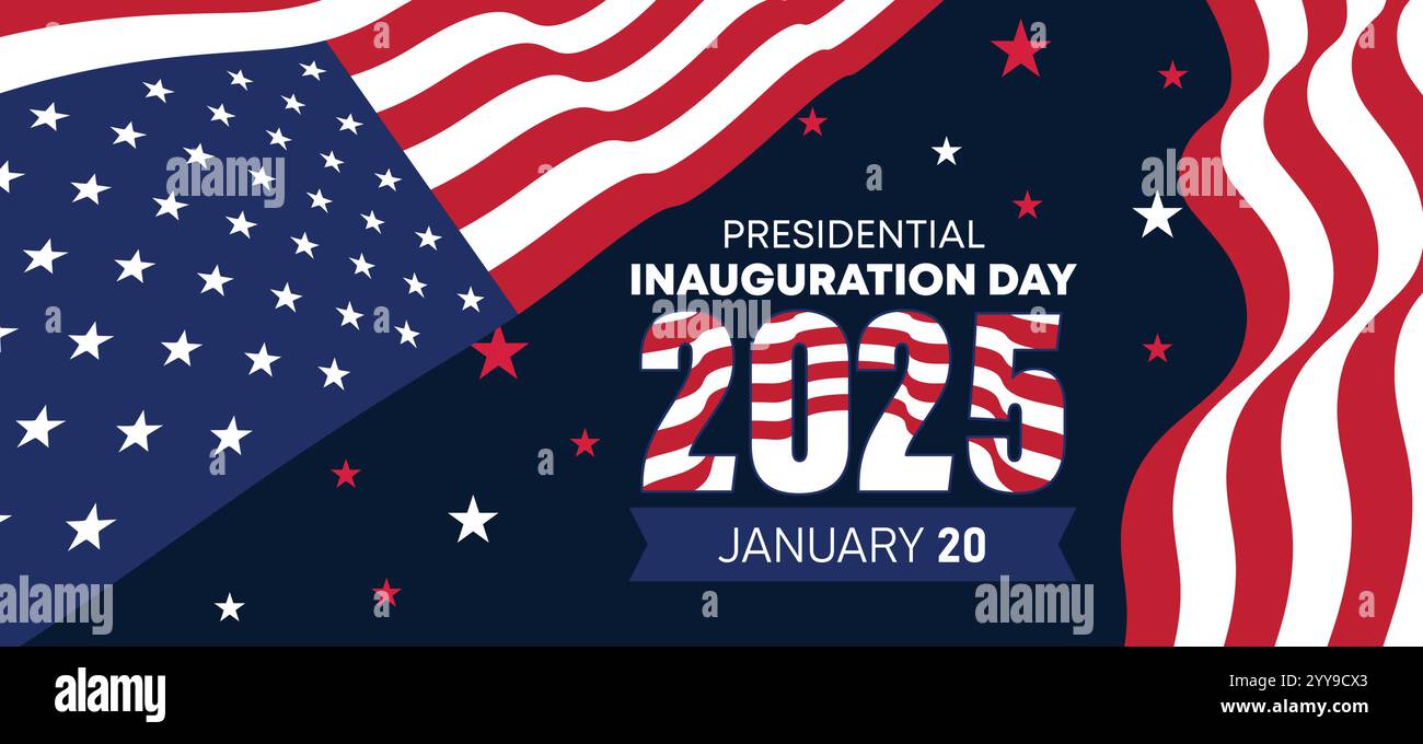 Presidential Inauguration Day Web Banner. Inauguration January 20 with ...