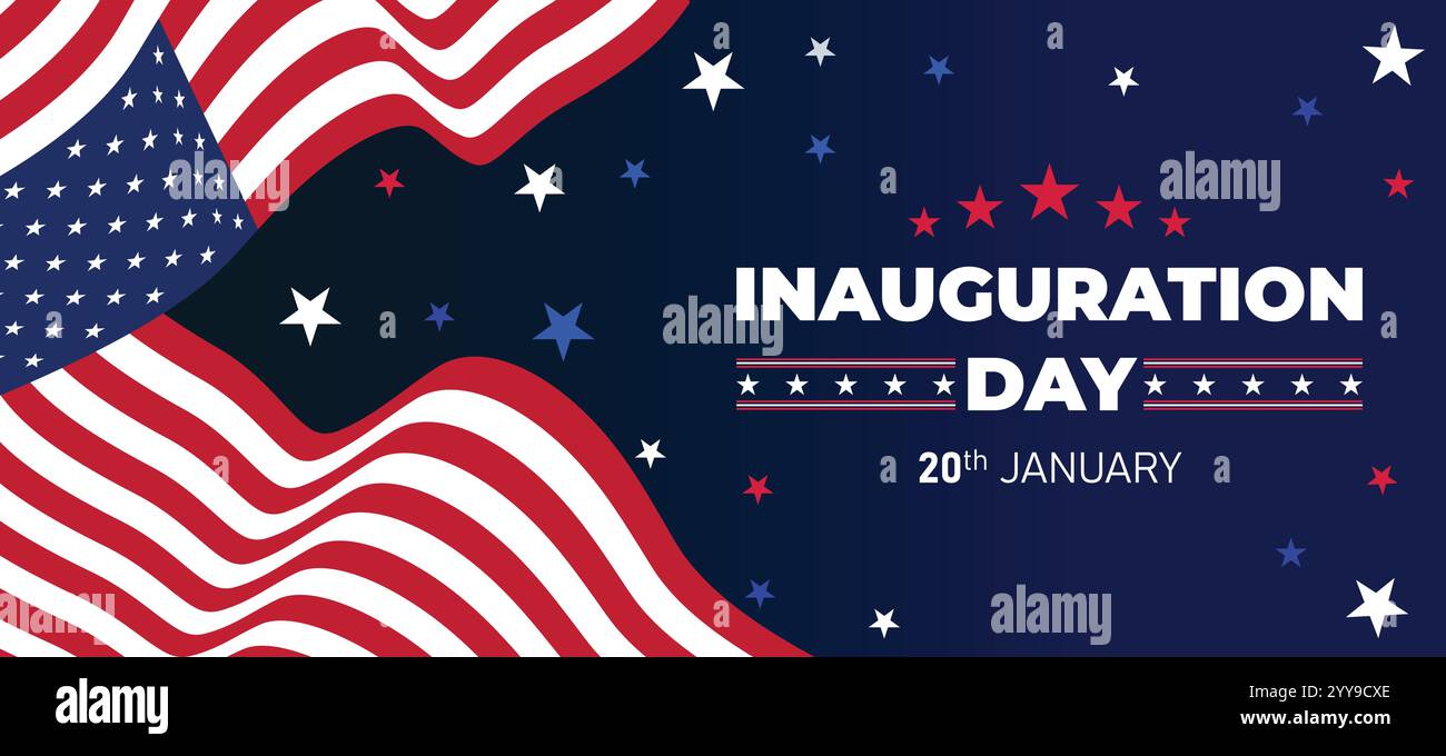 Presidential Inauguration Day Web Banner. Inauguration January 20 with ...