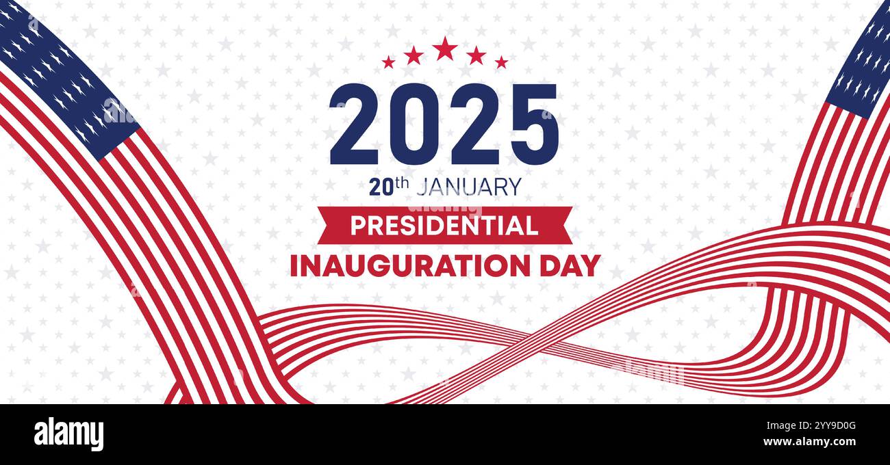 Presidential Inauguration Day Web Banner. Inauguration January 20 with ...