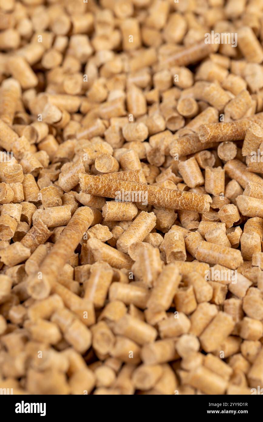 wood filler for pet hygiene close up, toilet filler for dogs, cats ...