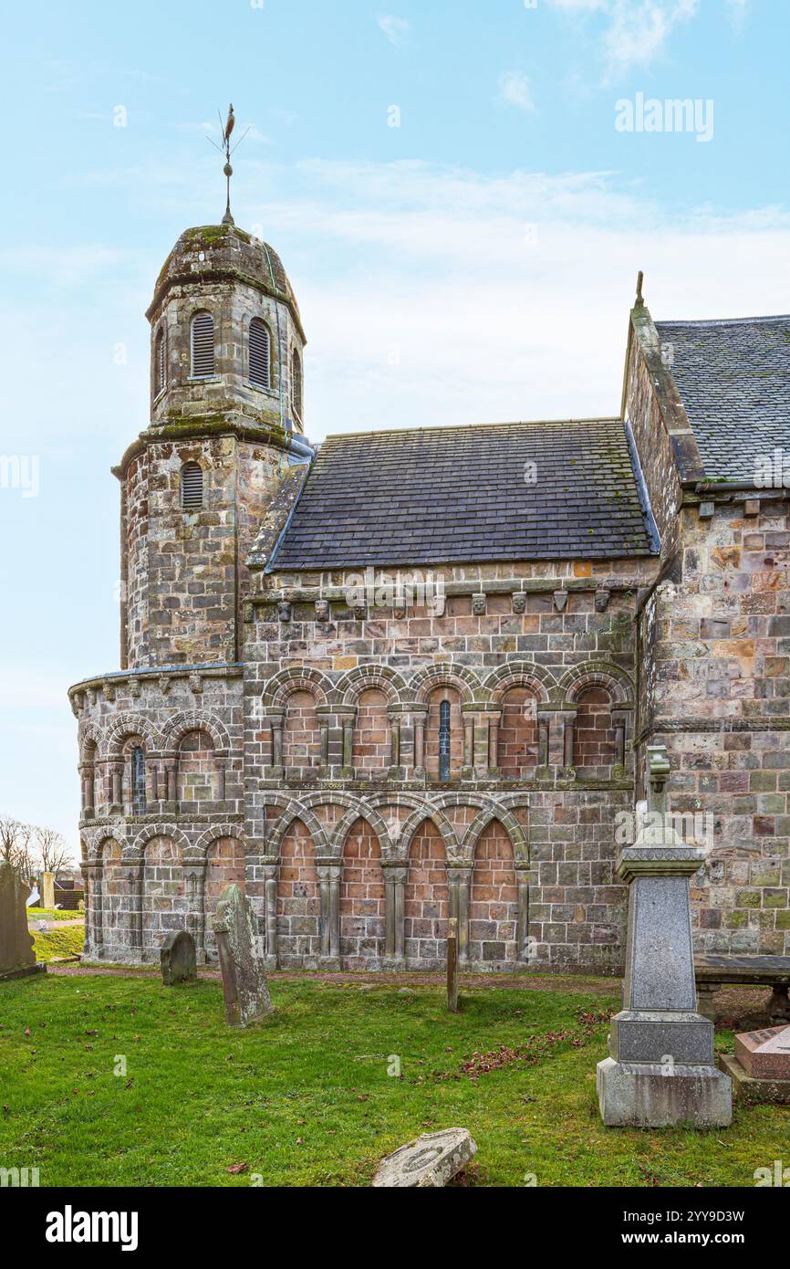External blind arcading on the 12th century chancel and half apse of St ...