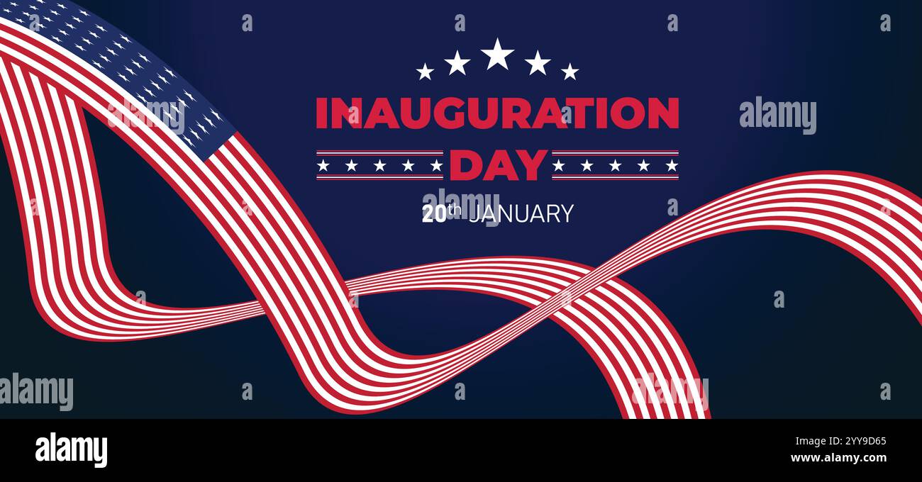 Presidential Inauguration Day Web Banner. Inauguration January 20 with ...