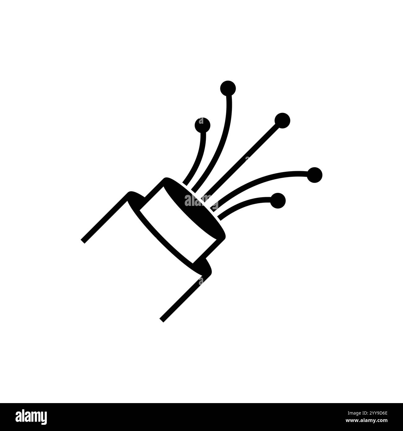 fiber optic icon vector with simple design Stock Vector Image & Art - Alamy