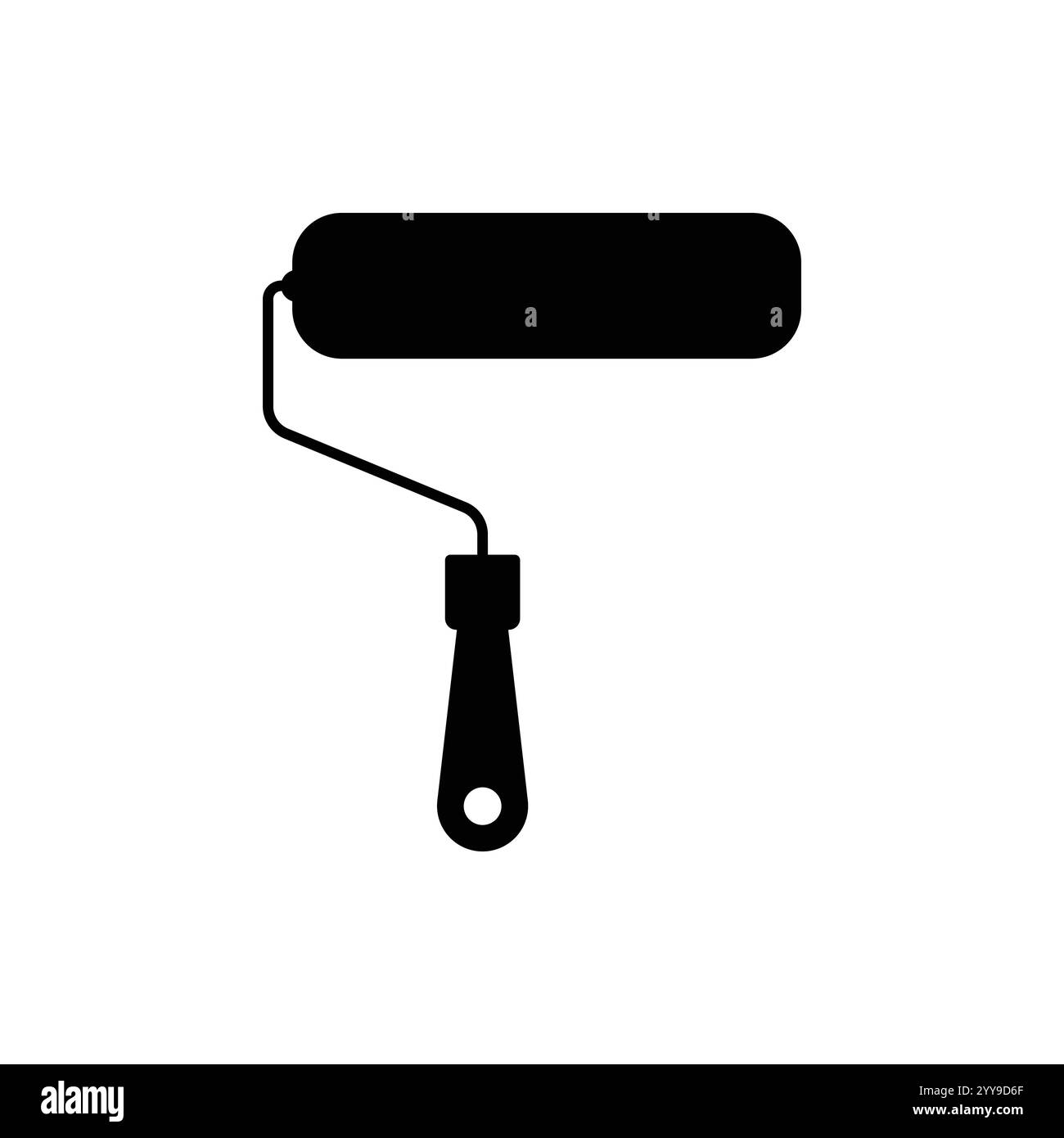Paint icon vector. paint brush sign and symbol. paint roller icon ...
