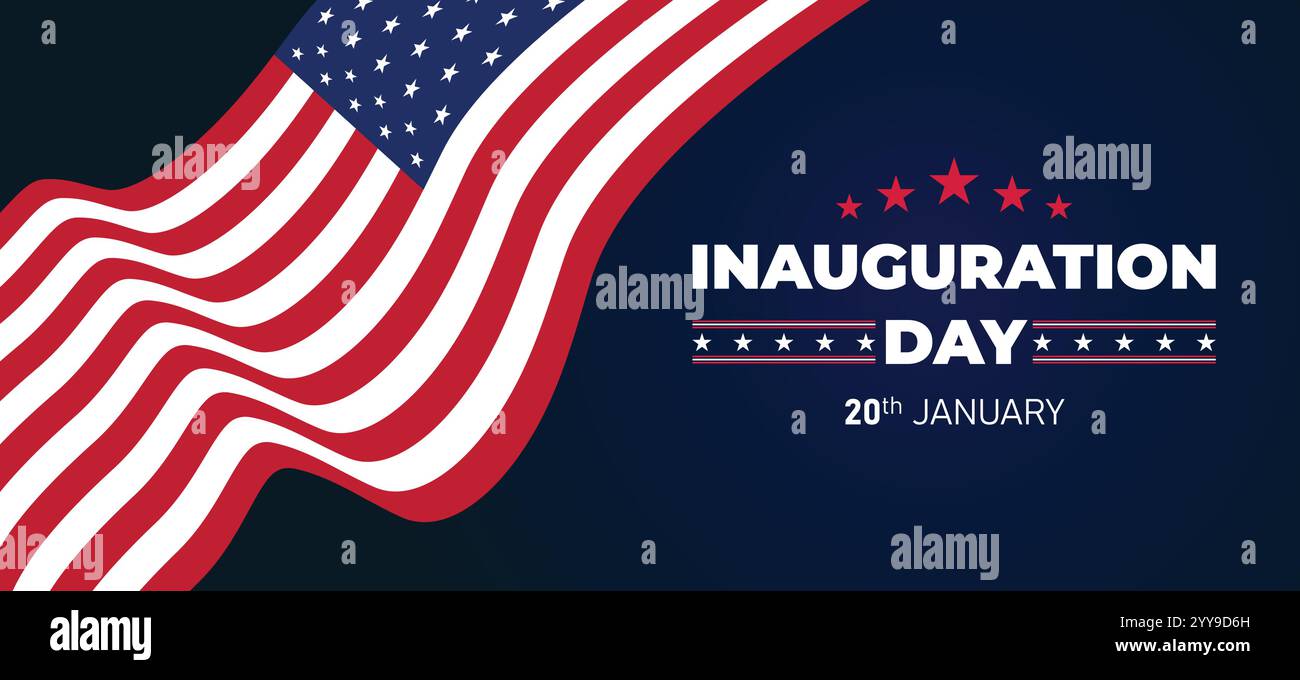 Presidential Inauguration Day Web Banner. Inauguration January 20 with ...