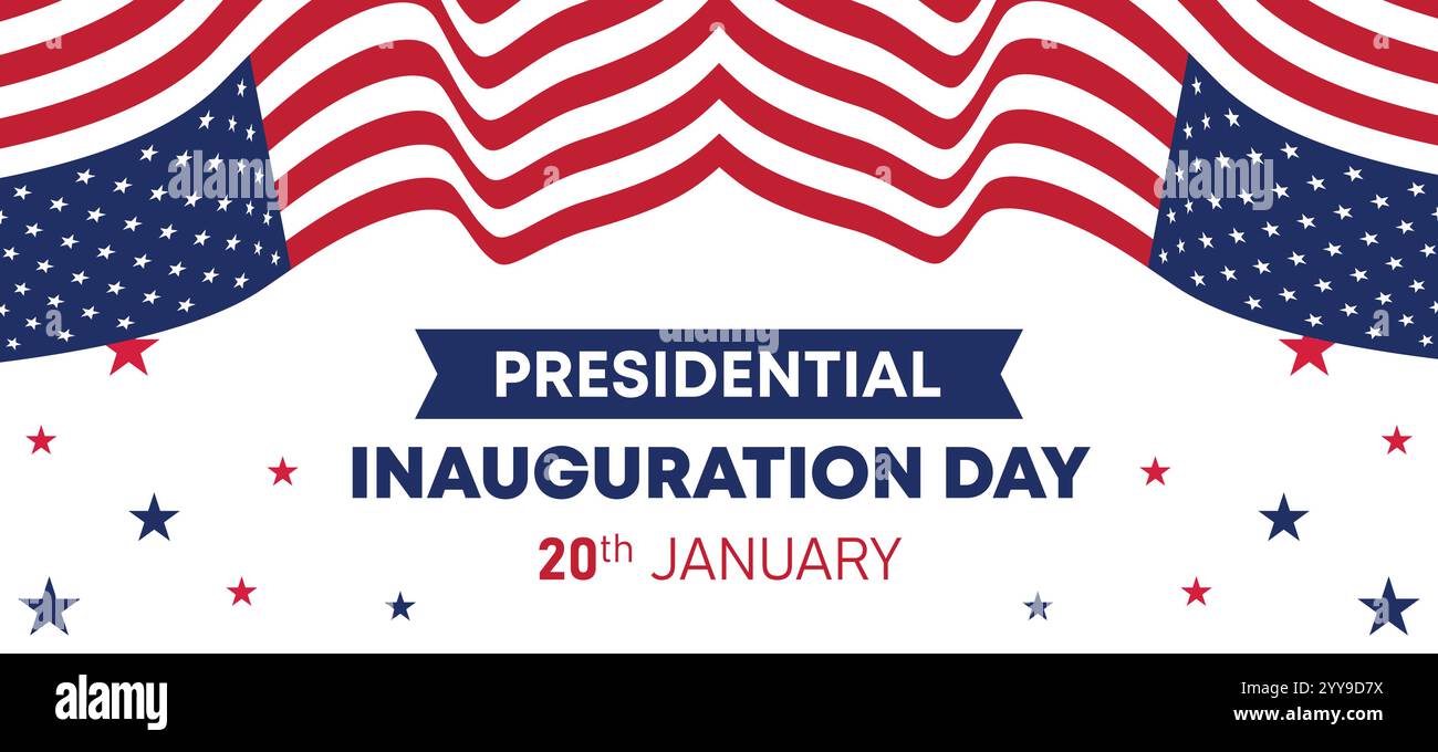 Presidential Inauguration Day Web Banner. Inauguration January 20 with ...