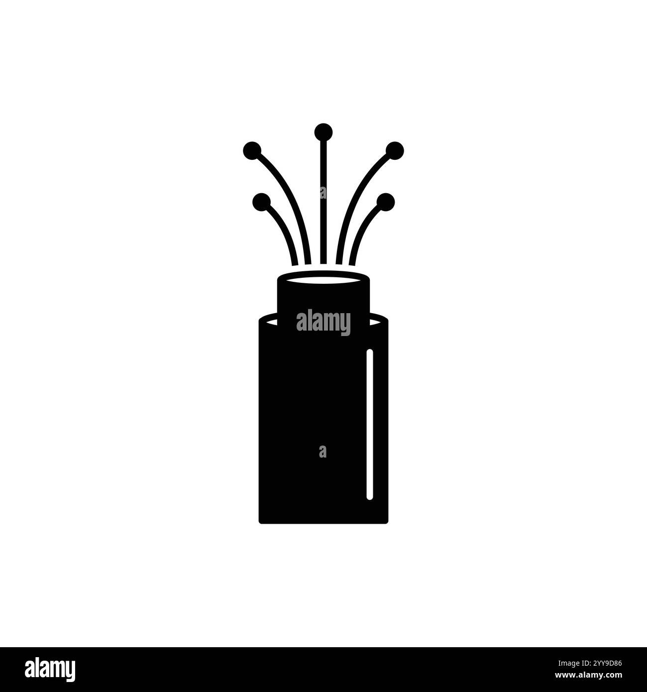 fiber optic cable icon trendy style illustration on white background ...