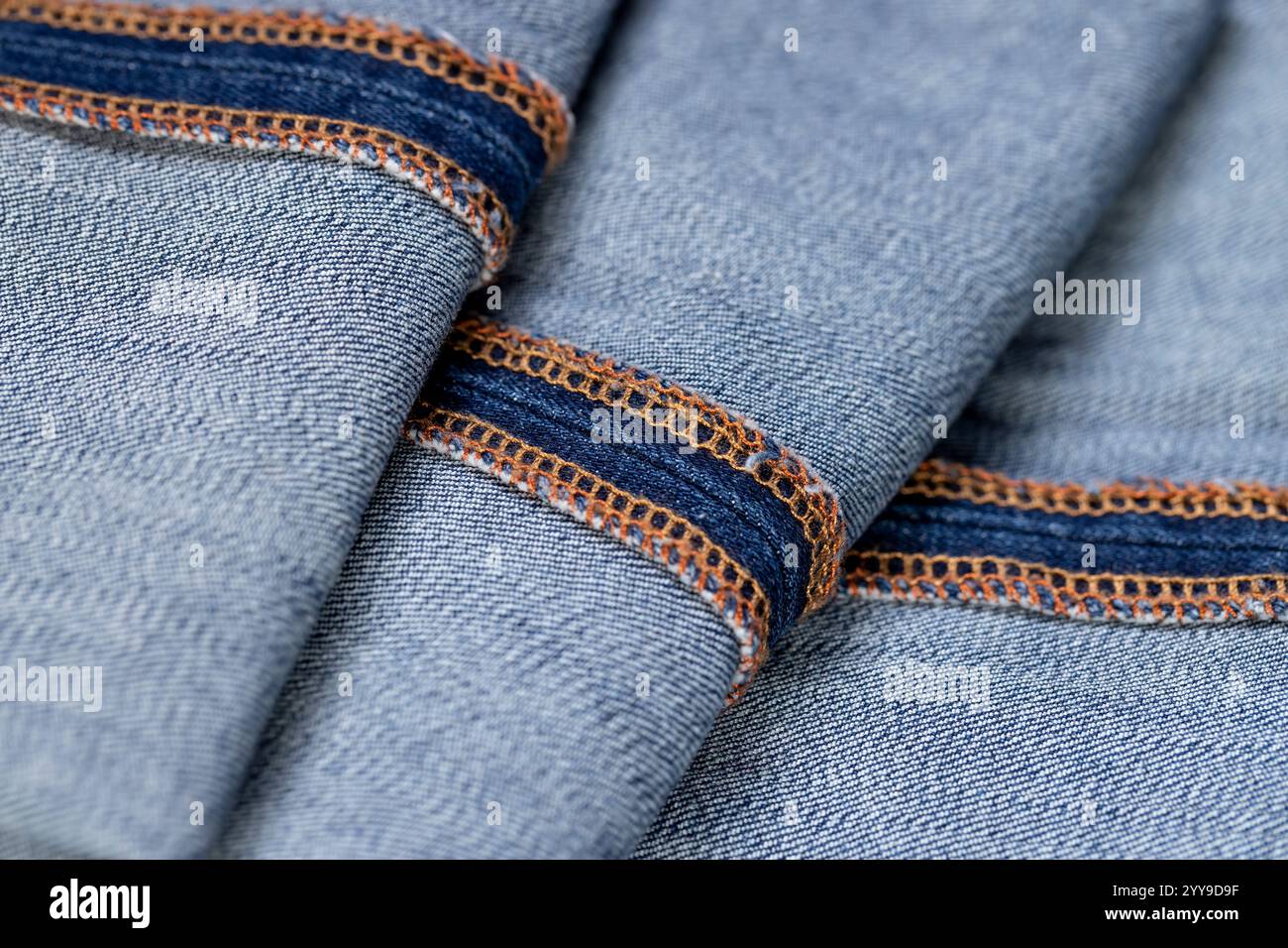 denim fabric for the production of clothing , the details of a piece of ...