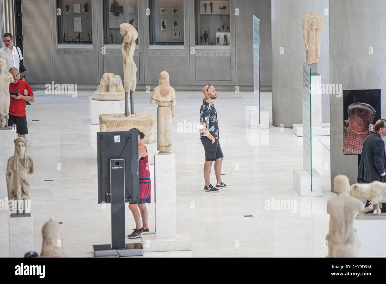 Acropolis Museum: Archaic Acropolis Gallery. Athens, Greece Stock Photo ...