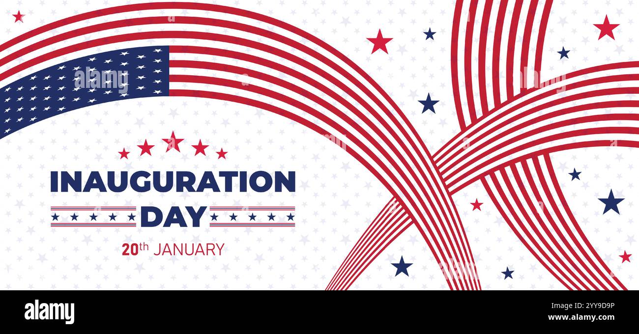 Presidential Inauguration Day Web Banner. Inauguration January 20 with ...