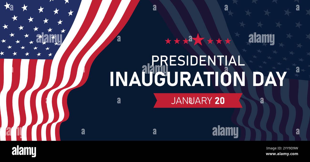 Presidential Inauguration Day Web Banner. Inauguration January 20 with ...