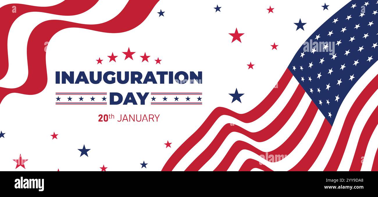Presidential Inauguration Day Web Banner. Inauguration January 20 with ...