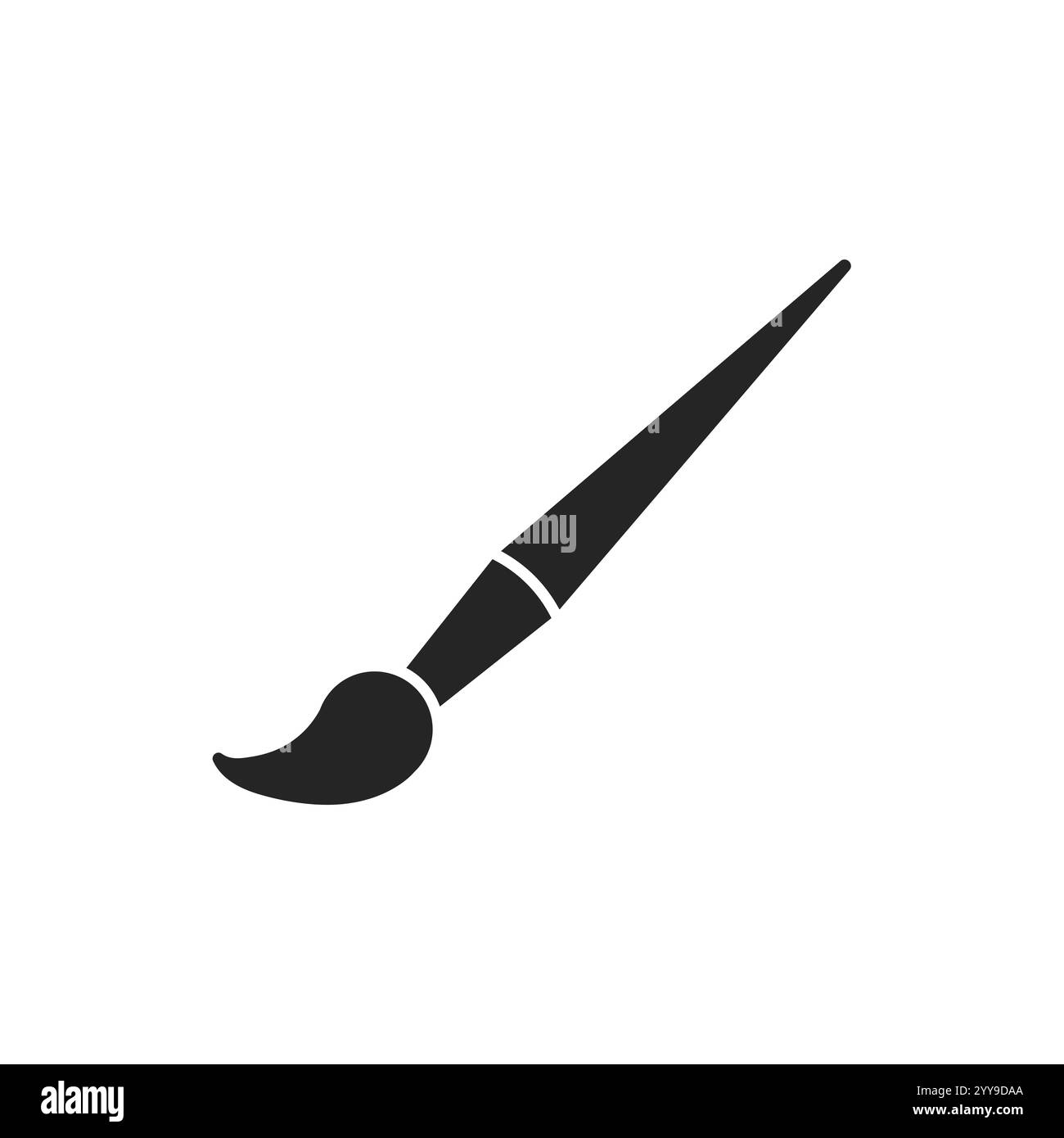 Brush Icon in trendy flat style isolated on white background. Paint ...