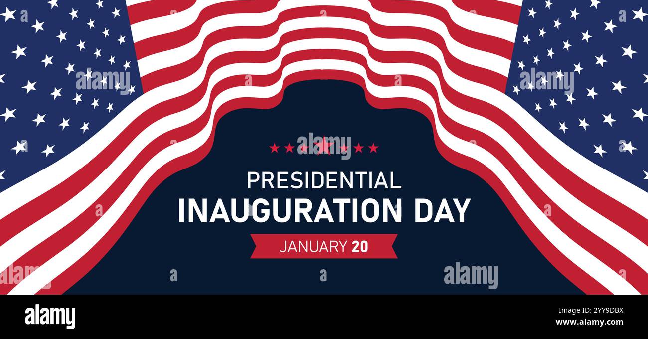 Presidential Inauguration Day Web Banner. Inauguration January 20 with ...