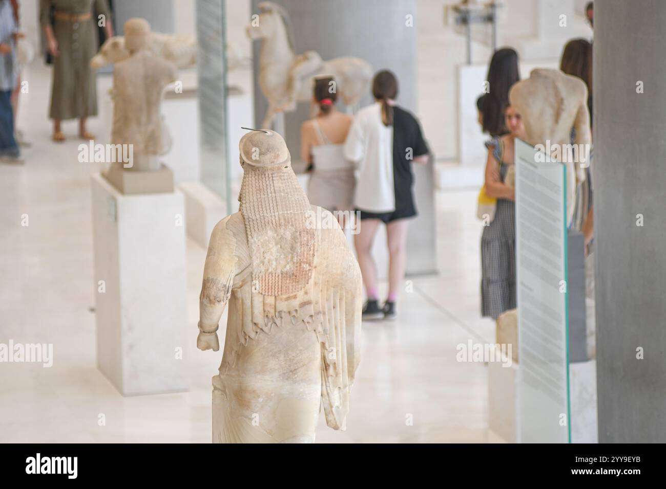 Acropolis Museum: Archaic Acropolis Gallery. Athens, Greece Stock Photo ...